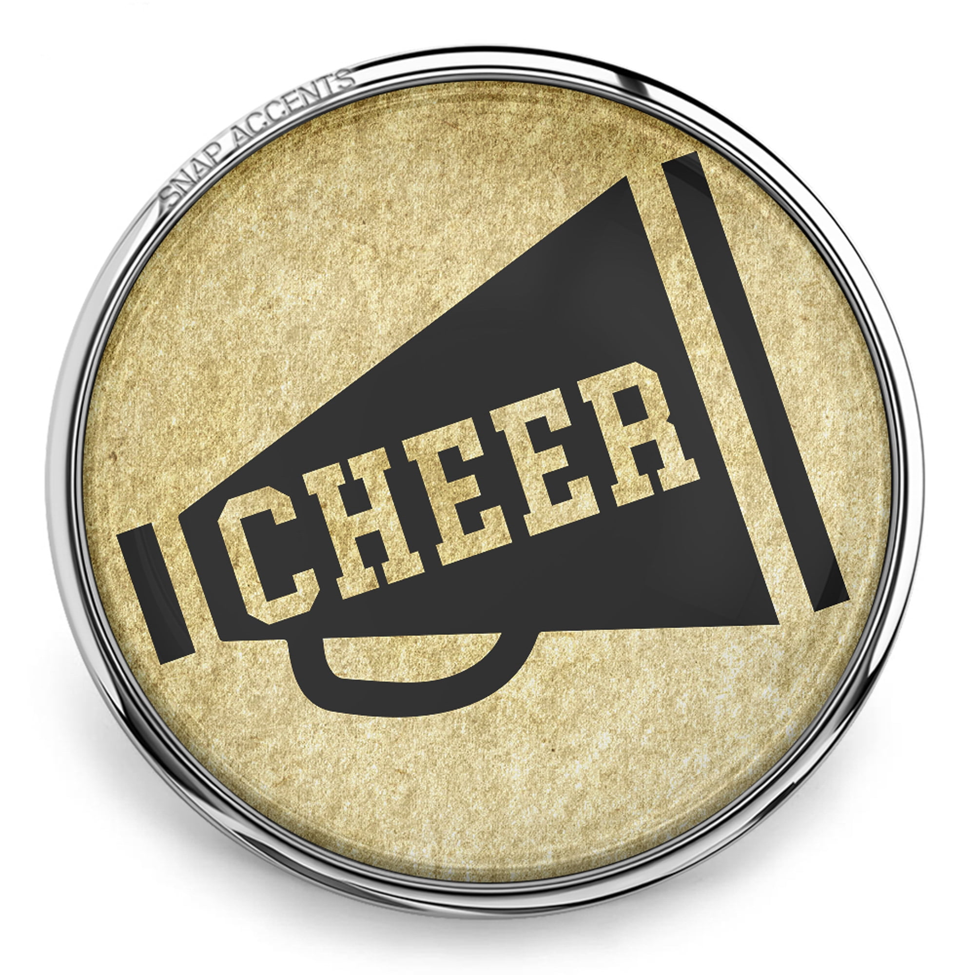 Choose Color | Cheerleader Sports Snap Jewelry Ginger Charm Button Fits ...