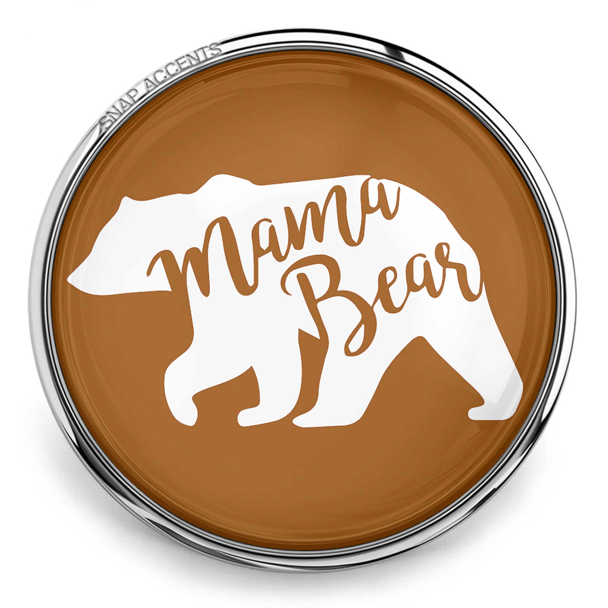 Choose Color | Mama Bear Snap Jewelry Ginger Charm Button Fits Custom ...