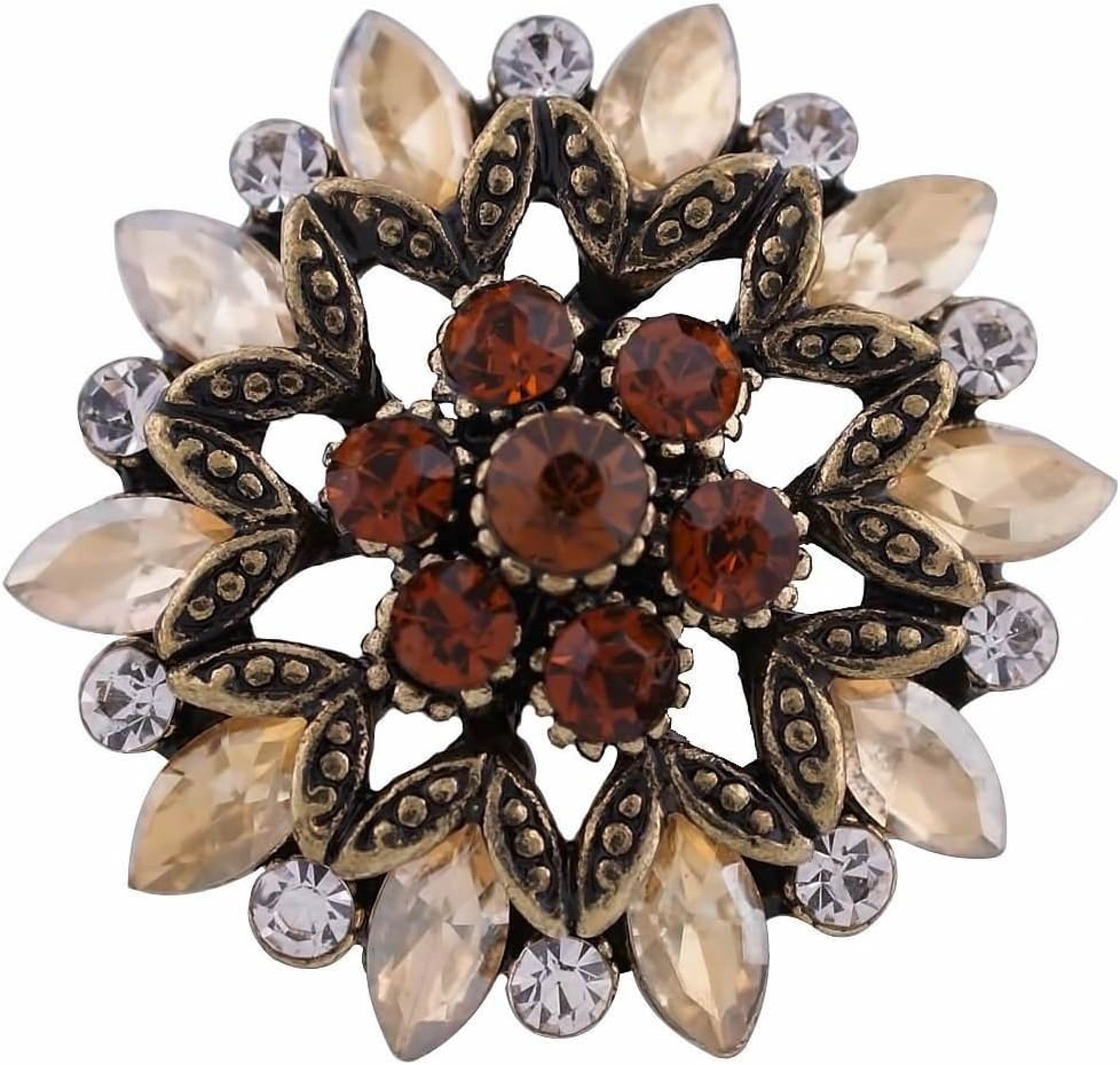 Choose Color | Marquise Flower Snap Jewelry Ginger Charm Button Fits ...