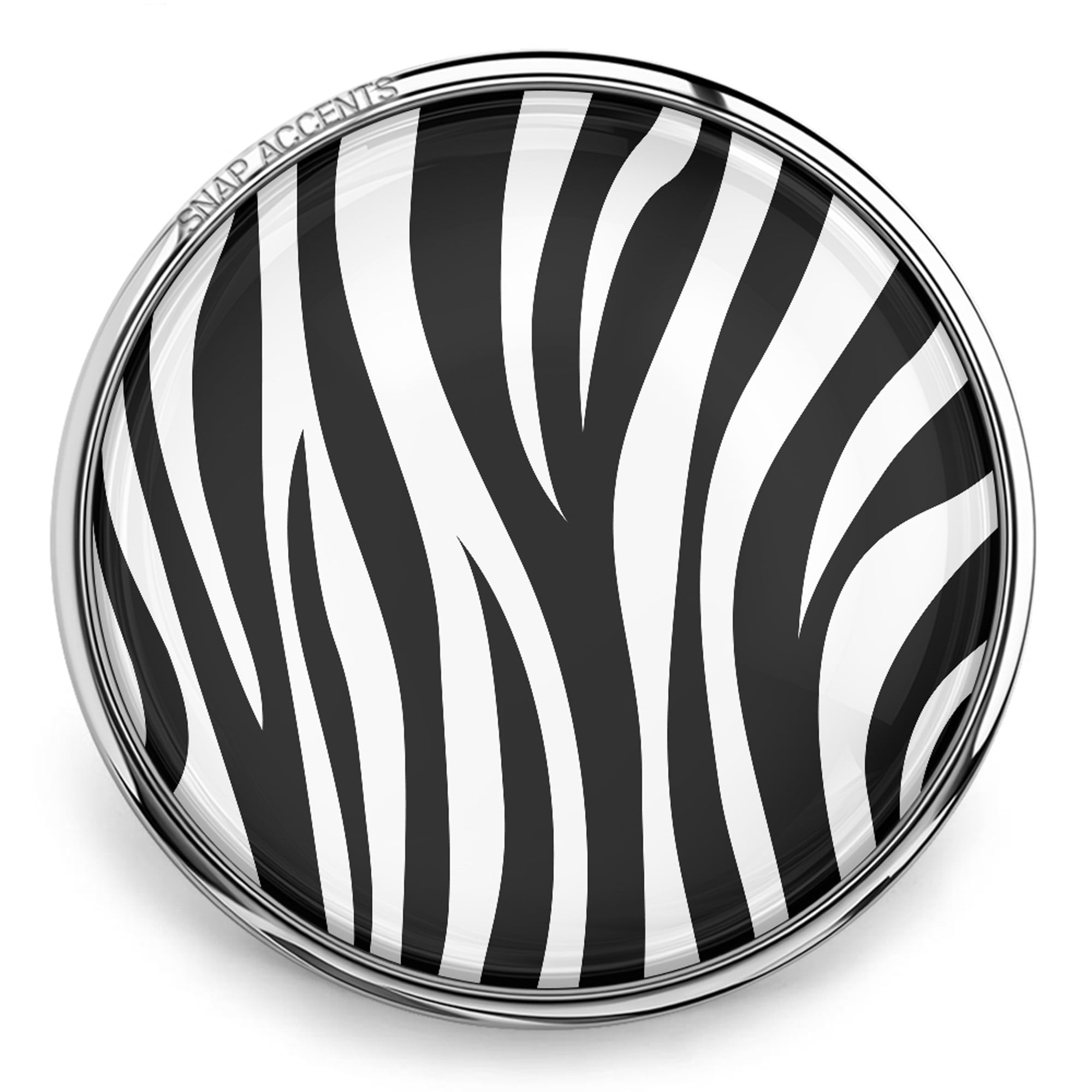 Choose Color | Zebra Pattern Snap Jewelry Ginger Charm Button Fits ...