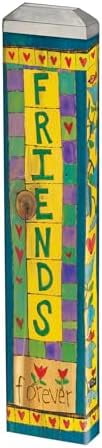 Choose Your Friends 13" Mini Art Pole Small Decorative Indoor/Outdoor ...
