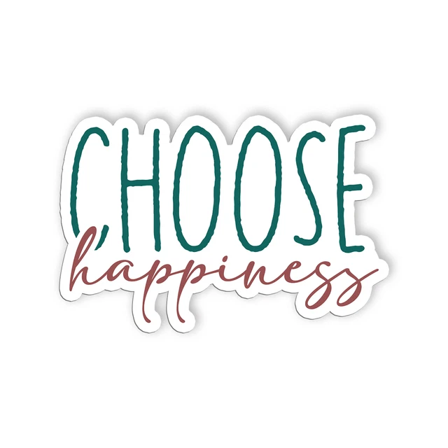 Choose Happiness Stickers Inspirational Positive Quote Stickers Phone ...