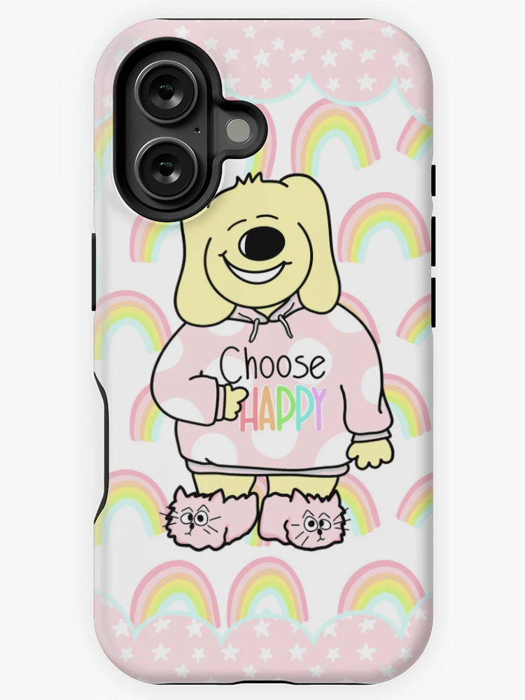 Choose Happy! iPhone Case for 11/12/13/14/15/16 Pro Max Vibrant Fun ...