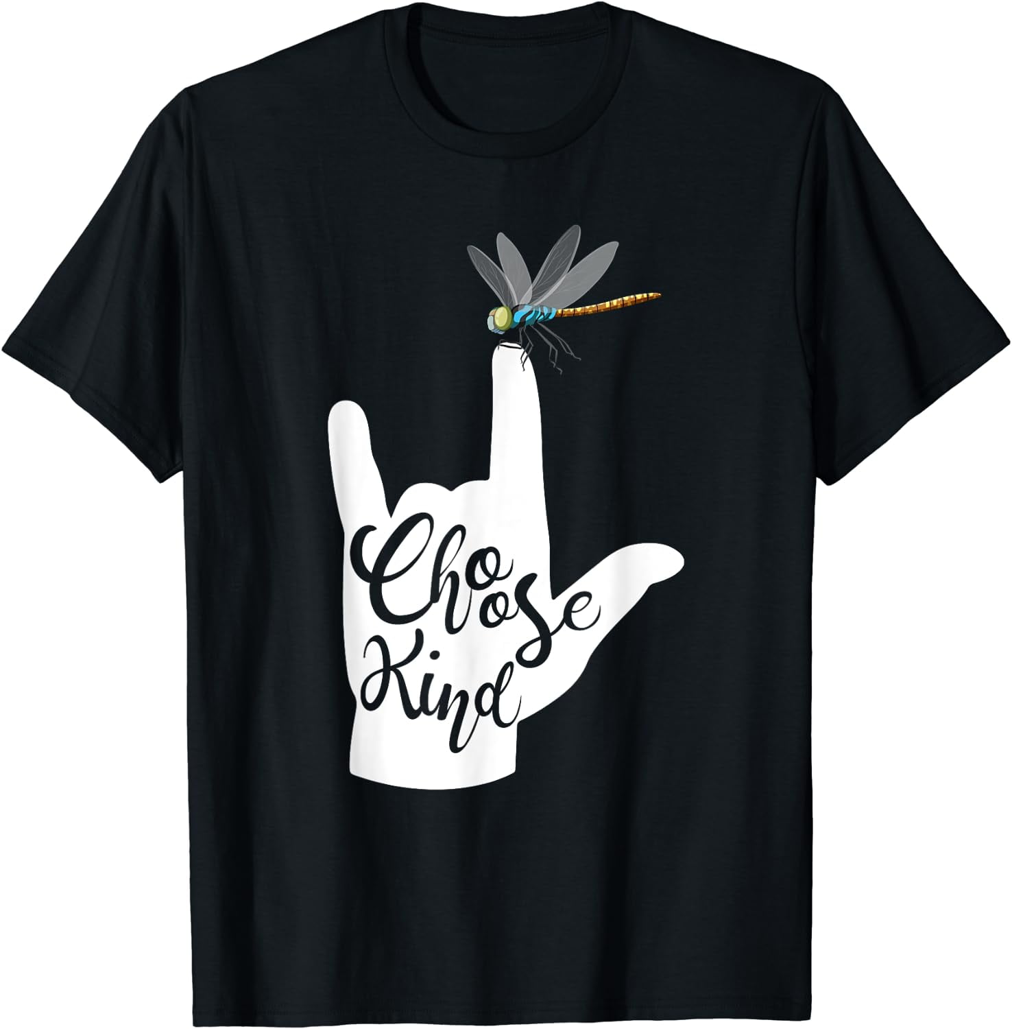 Choose Kind - ASL Interpreter Translator Hand Sign Language T-Shirt ...