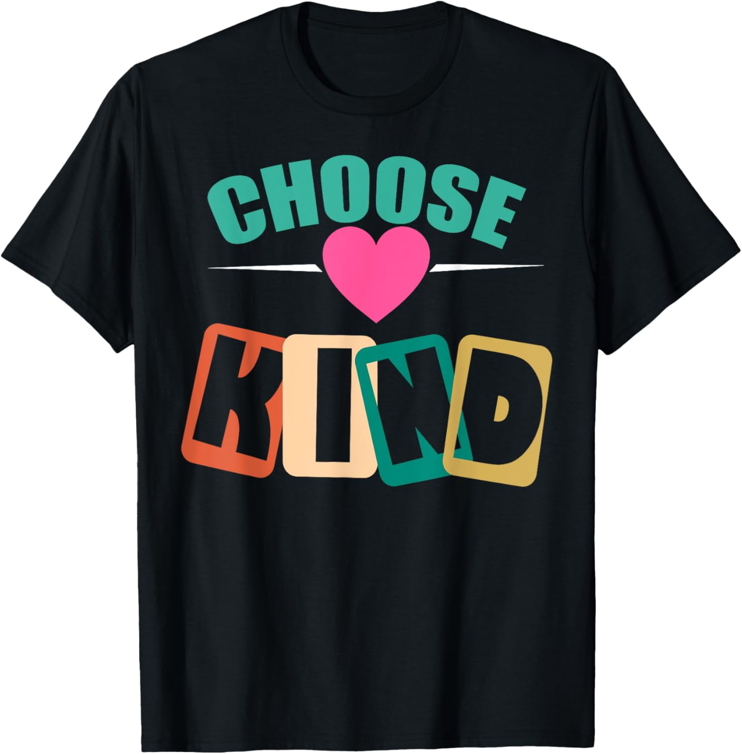Choose Kind Anti-Bullying Heart T shirt | Choose Kindness - Walmart.com