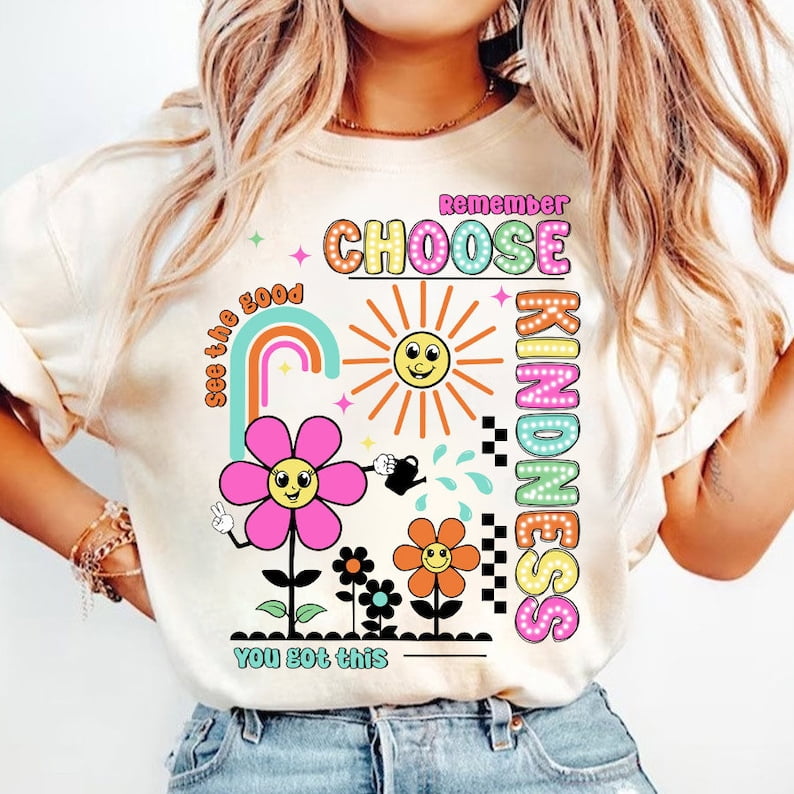 Choose Kindness Design, Self love Inspirational Kindness, Mental Health ...