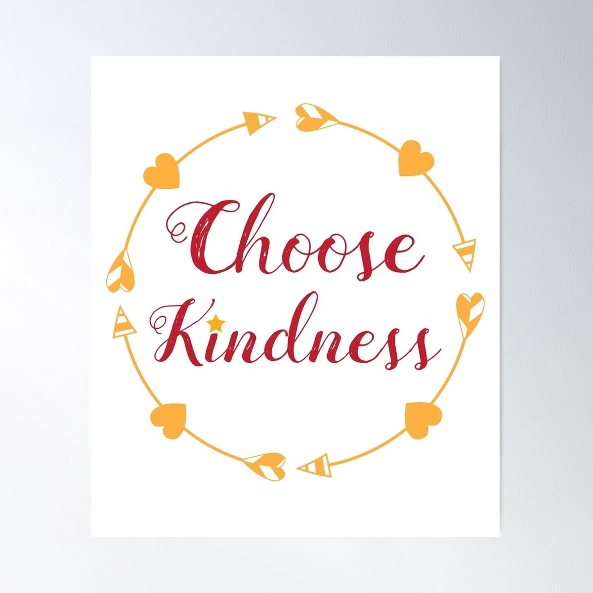 Choose Kindness Poster Wall Art, Modern Wall Decor For Living Room ...