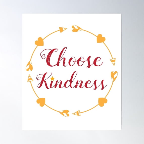 Choose Kindness Poster Wall Art Modern Wall Decor For Living Room ...