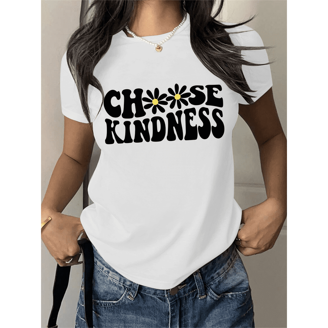 Choose Kindness Print Tshirts Faith Based Graphic Tees Positive ...