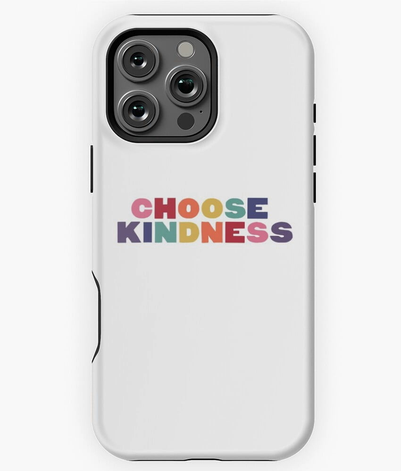 Choose Kindness Rainbow Logo Art Phone Case for iPhone 16 15 14 13 12 ...