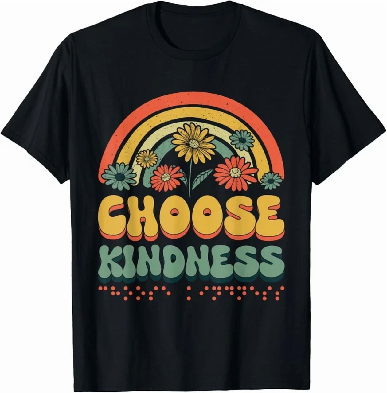 Choose Kindness Retro Braille Language Letters Braille Gift Unisex T ...