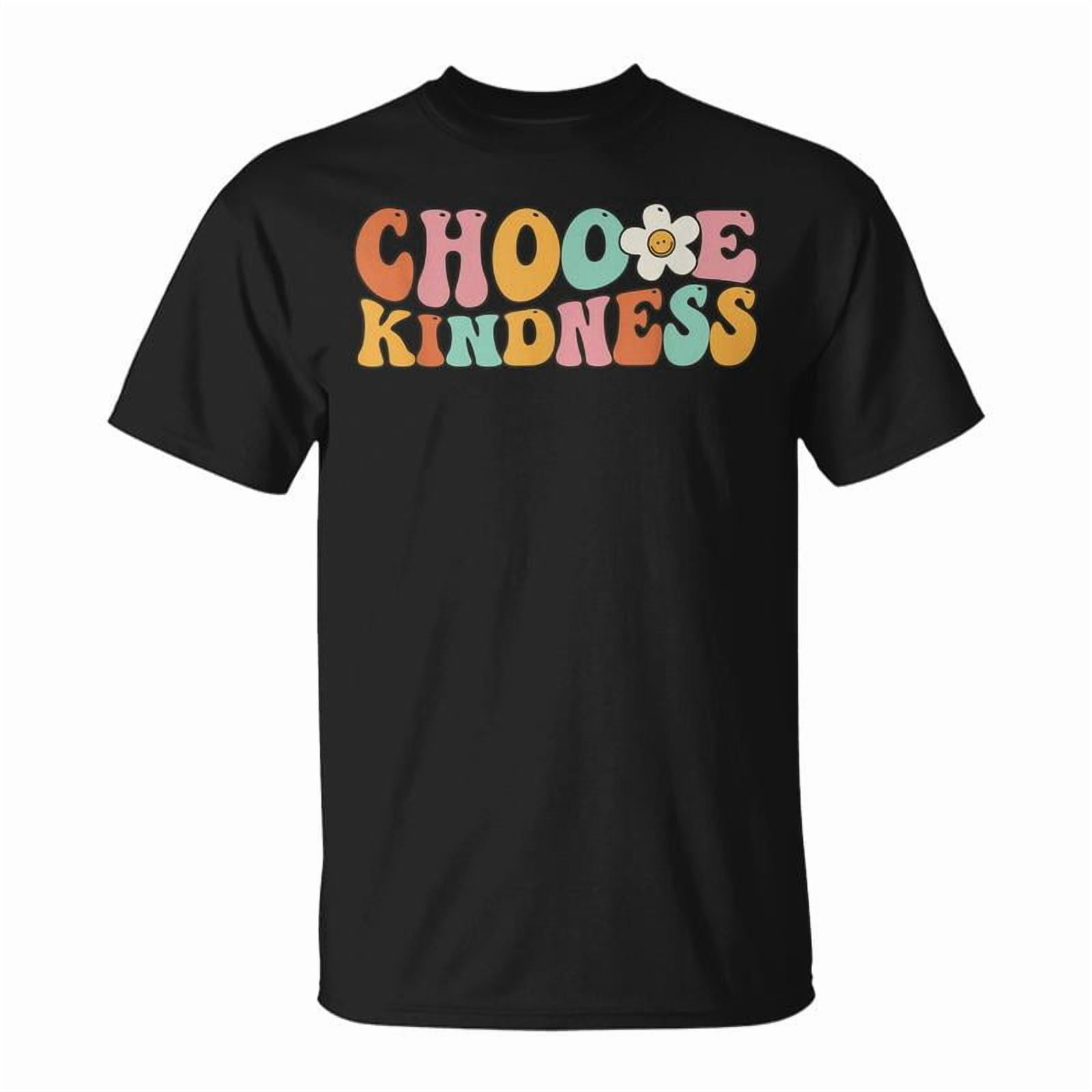 Choose Kindness Retro Groovy Be Kind Inspirational Teacher TShirt ...