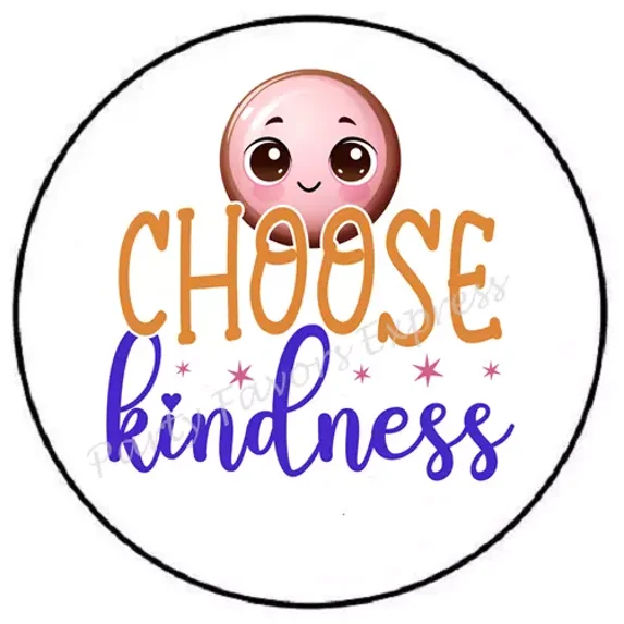 Choose Kindness Smiley Face Stickers Party Favors Phone Decal Water ...