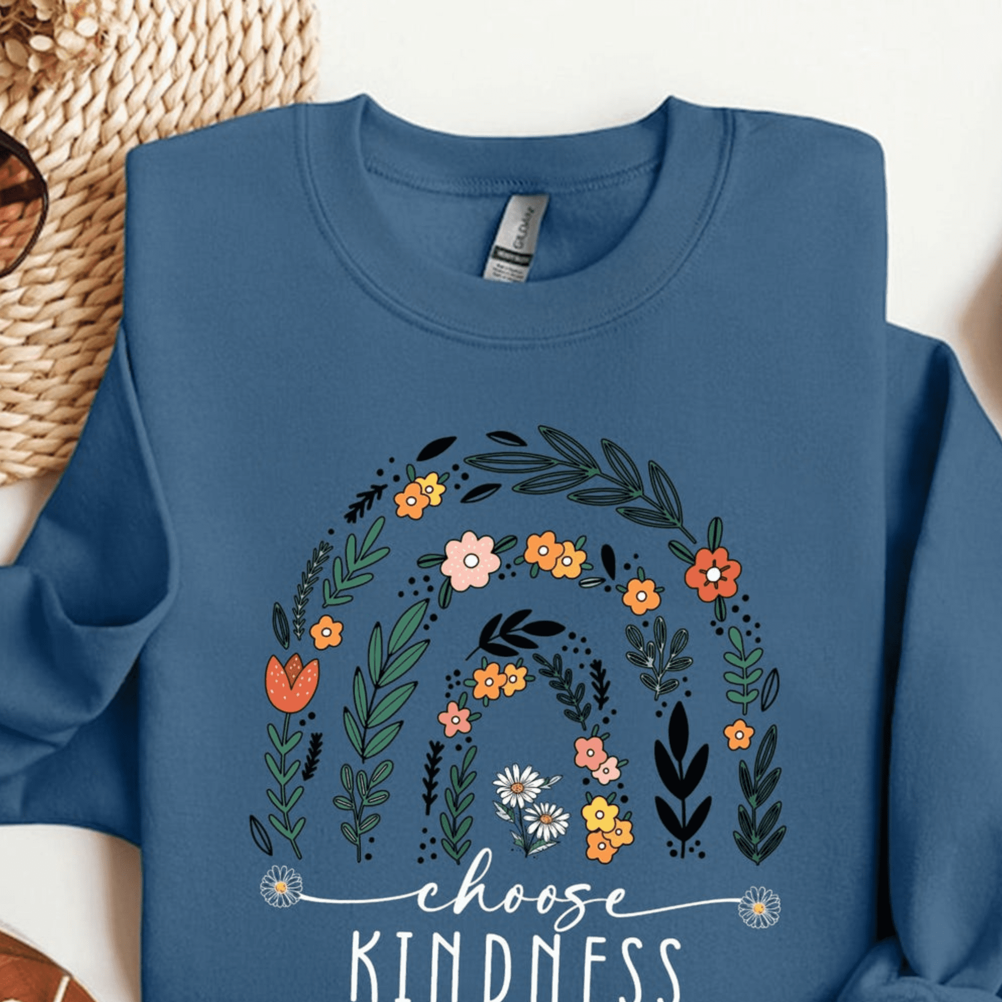 Choose Kindness Sweatshirt Teacher Counselor Classroom Inspirational ...