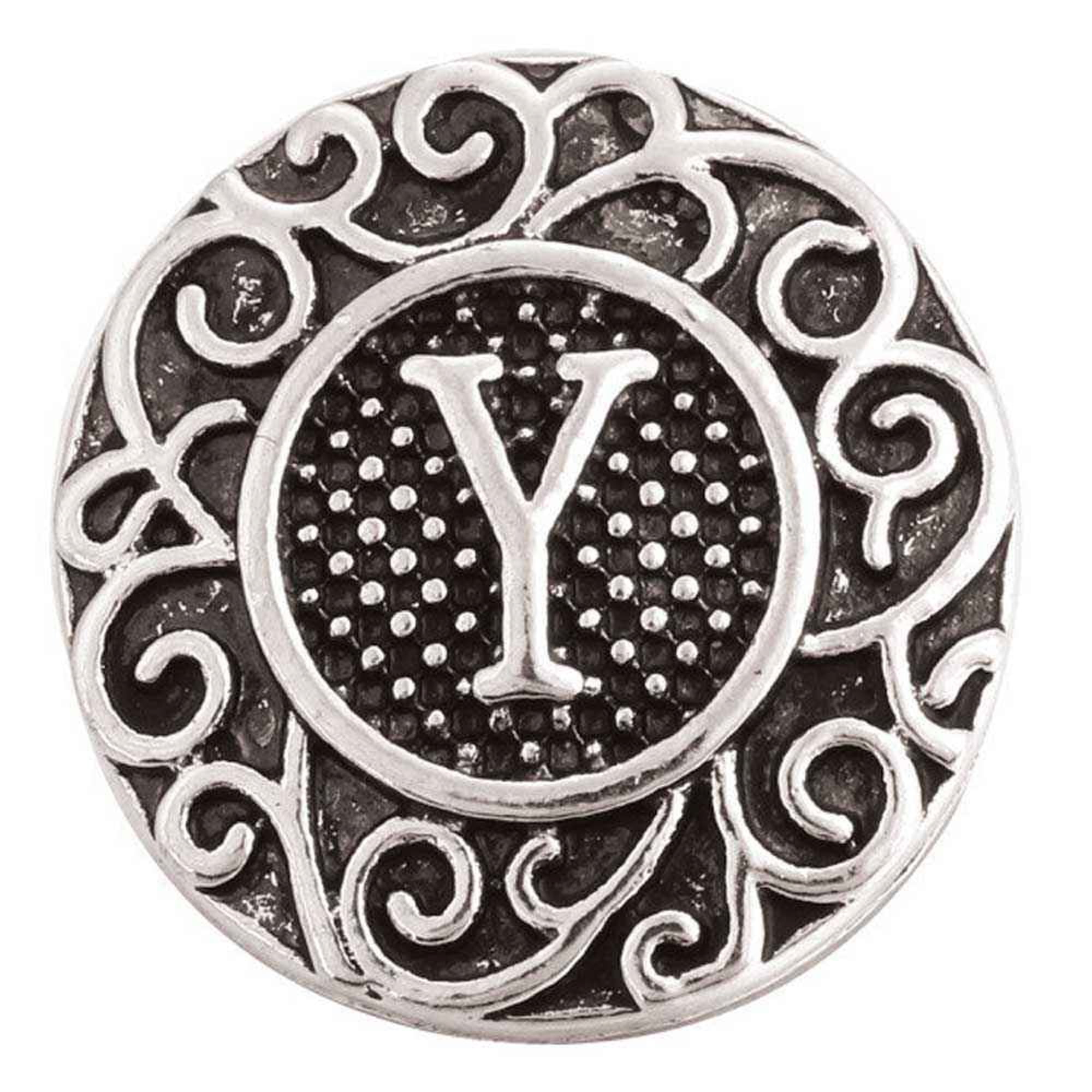 Choose Letter | Vintage Alphabet Initial Snap Jewelry Ginger Charm ...