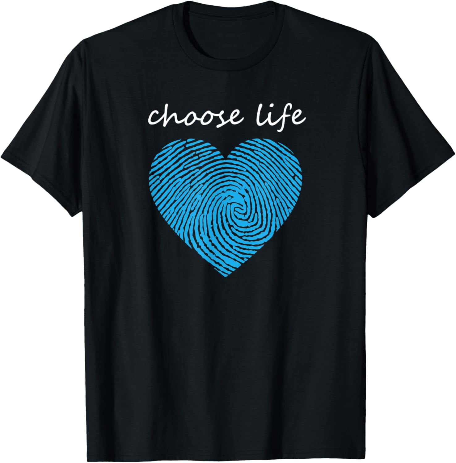 Choose Life Pro Life Fingerprint T-Shirt01 - Walmart.com