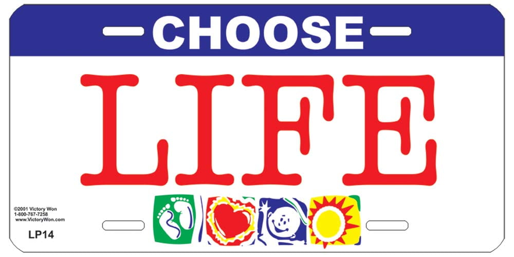 Choose Life... Pro-Life License Plate - Walmart.com