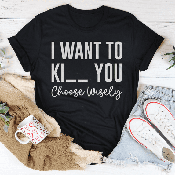 Choose Wisely Tee Peachy Sunday T-Shirt - Walmart.com