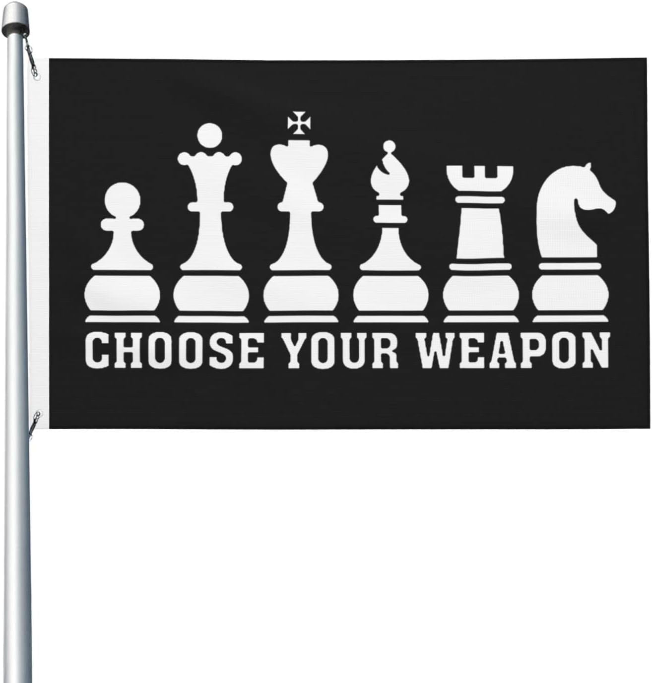 Choose Your Weapon Chess Flag 3x5 Ft Outdoor Decoration Banner Yard ...