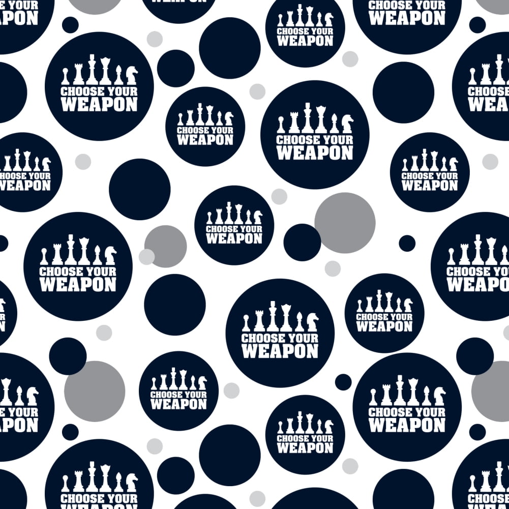 Choose Your Weapon Chess Pawn Rook Knight King Queen Premium Gift Wrap ...