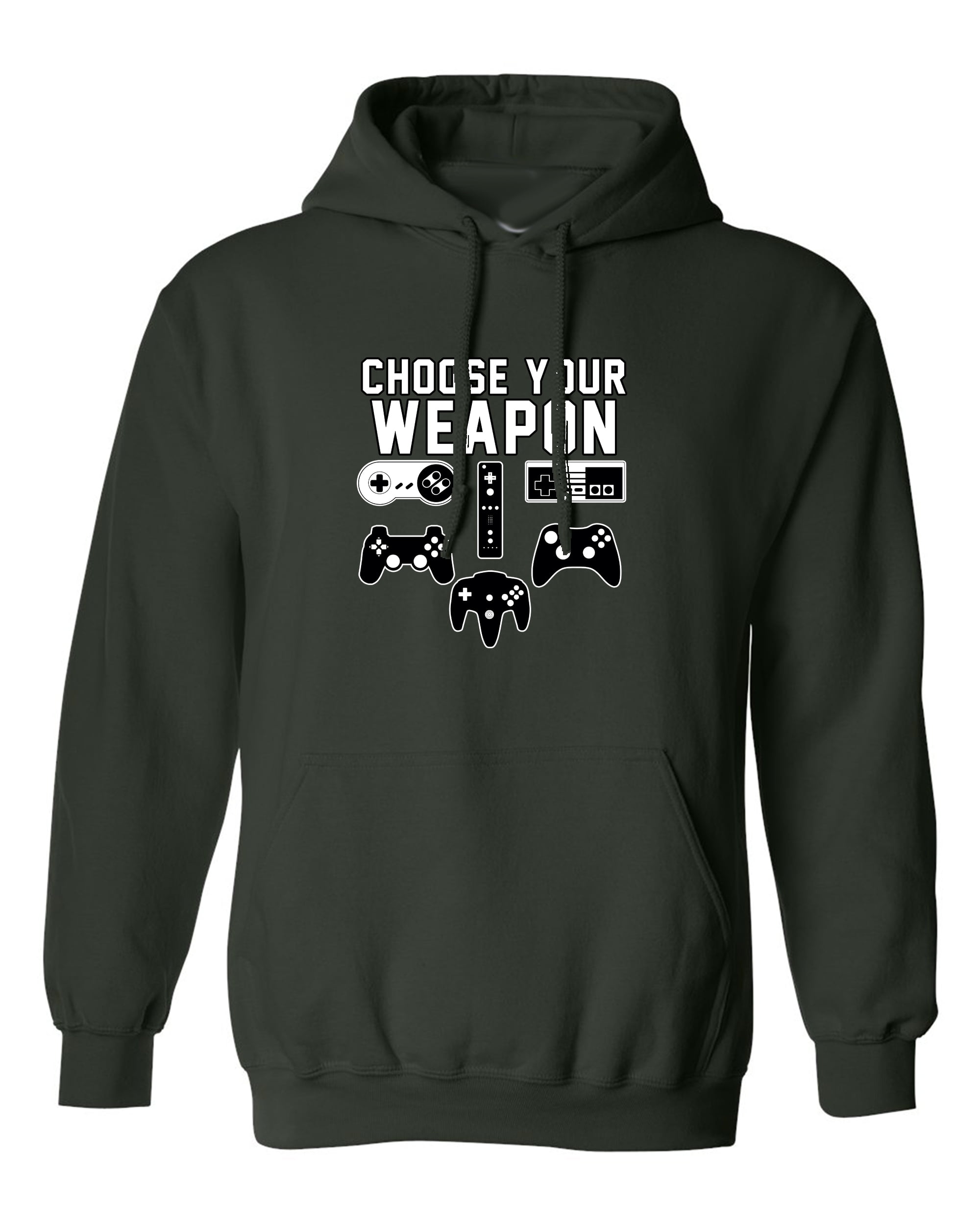 Choose Your Weapon Gaming Console Gamer Funny DT Sweatshirt Hoodie ...