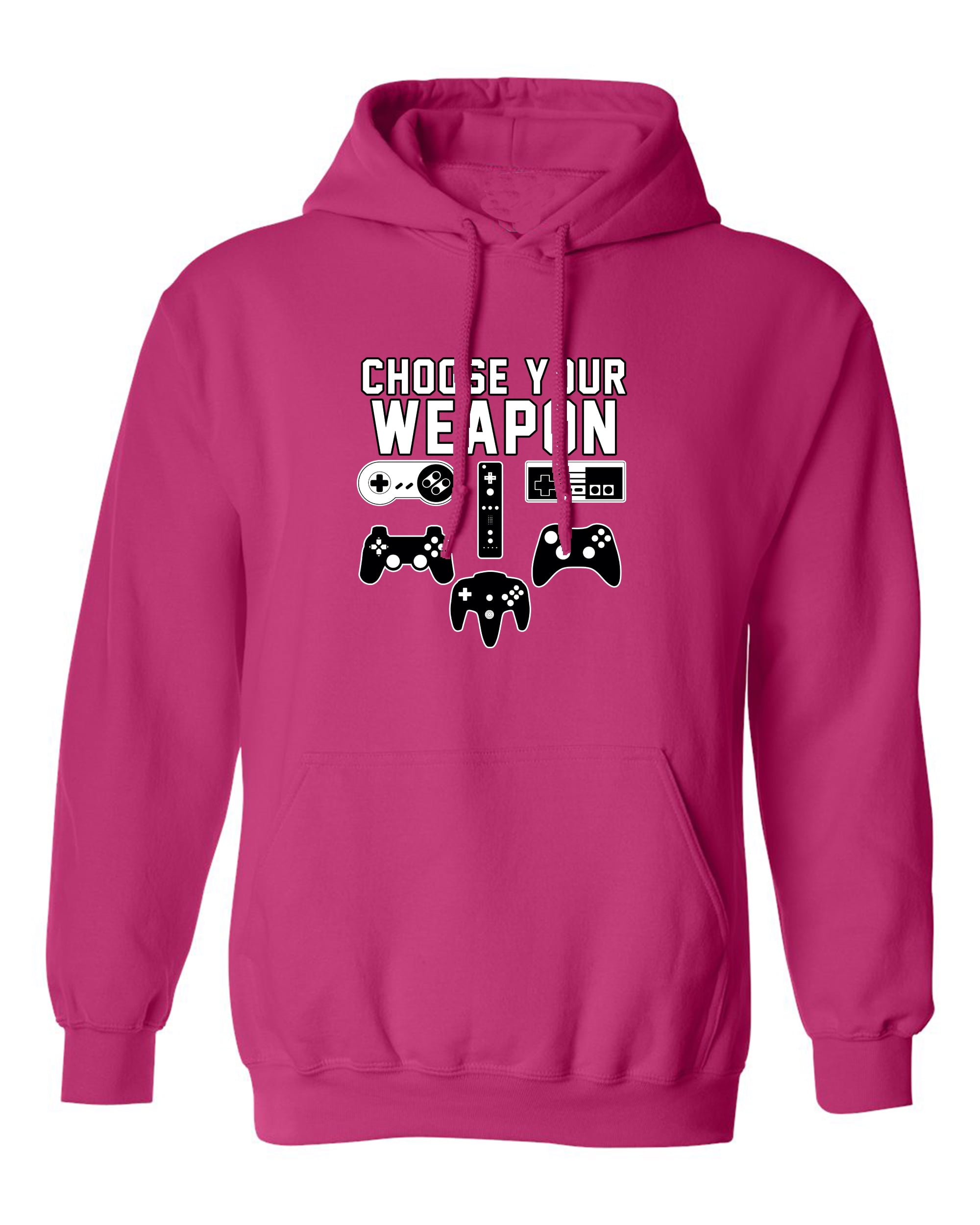 Choose Your Weapon Gaming Console Gamer Funny DT Sweatshirt Hoodie ...