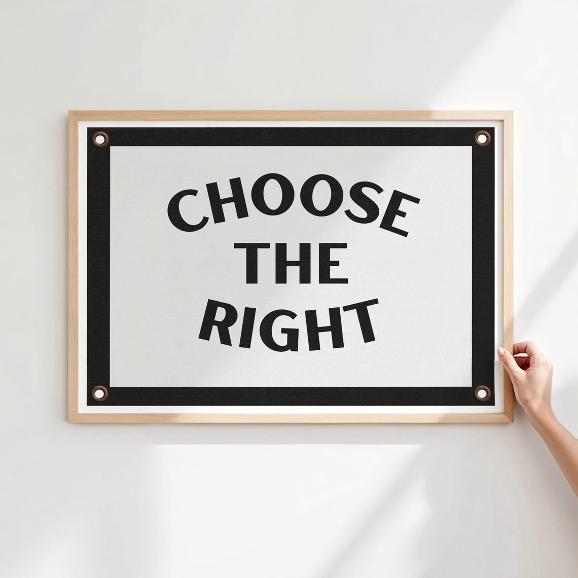 Choose the Right LDS Black Banner Art, Unframed Paper Print Size 16x24 ...