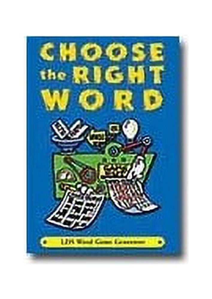Pre-Owned Choose the Right Word: Lds Word Game Generator Paperback ...