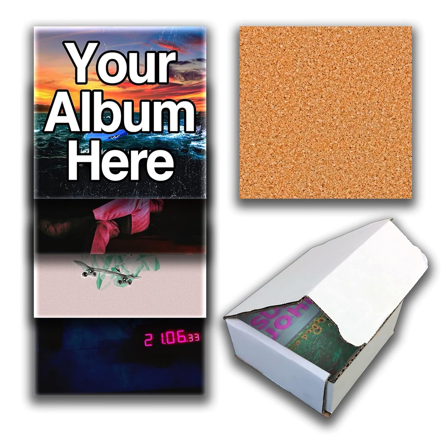 Choose your own custom coasters - album cover 6 Pack - Walmart.com