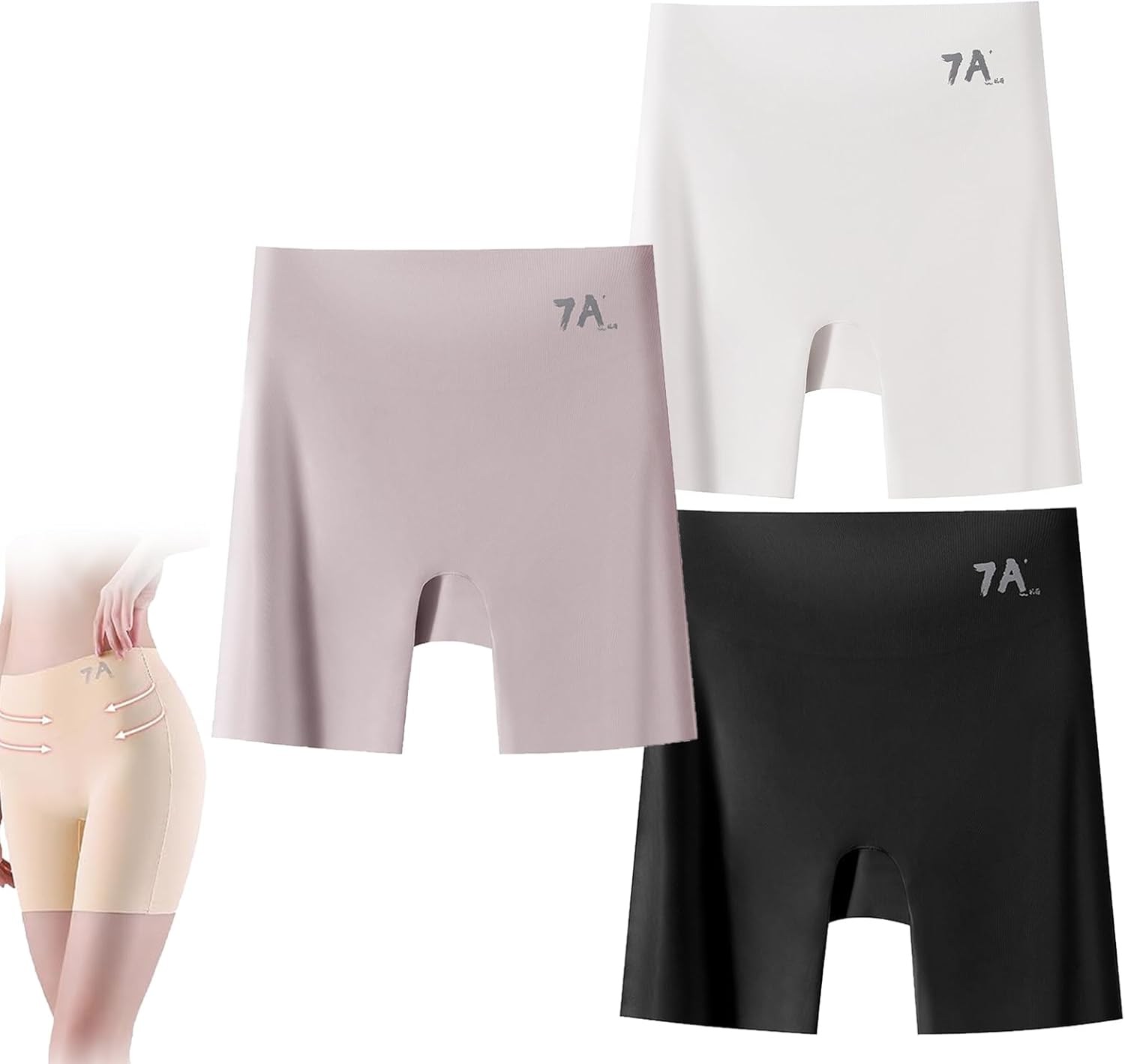 Choosemuc Underwear, Women'S High-Waisted Ice Silk Tummy Control and ...