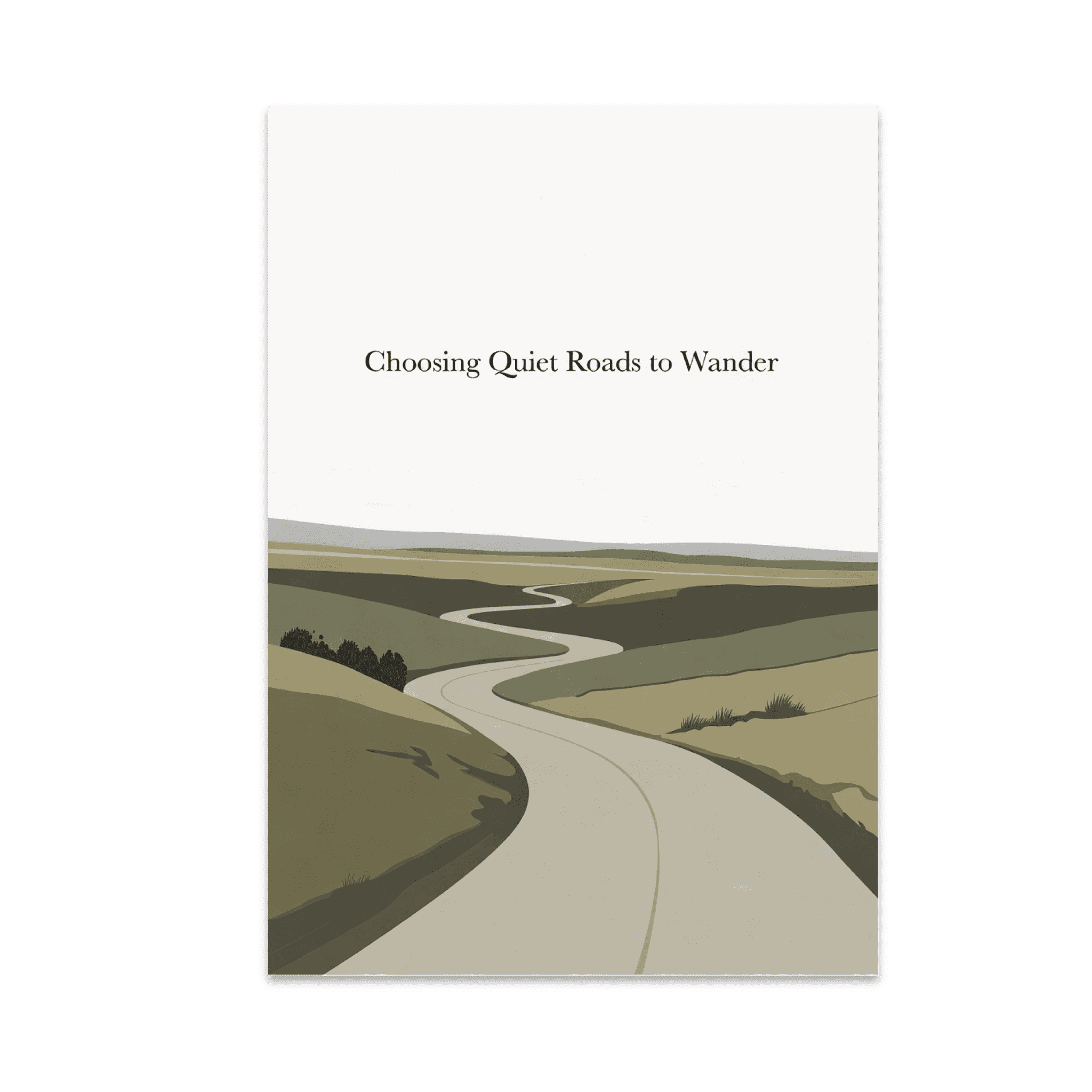 Choosing Quiet Roads to Wander - Introvert Travel Enthusiast - 13x19 ...