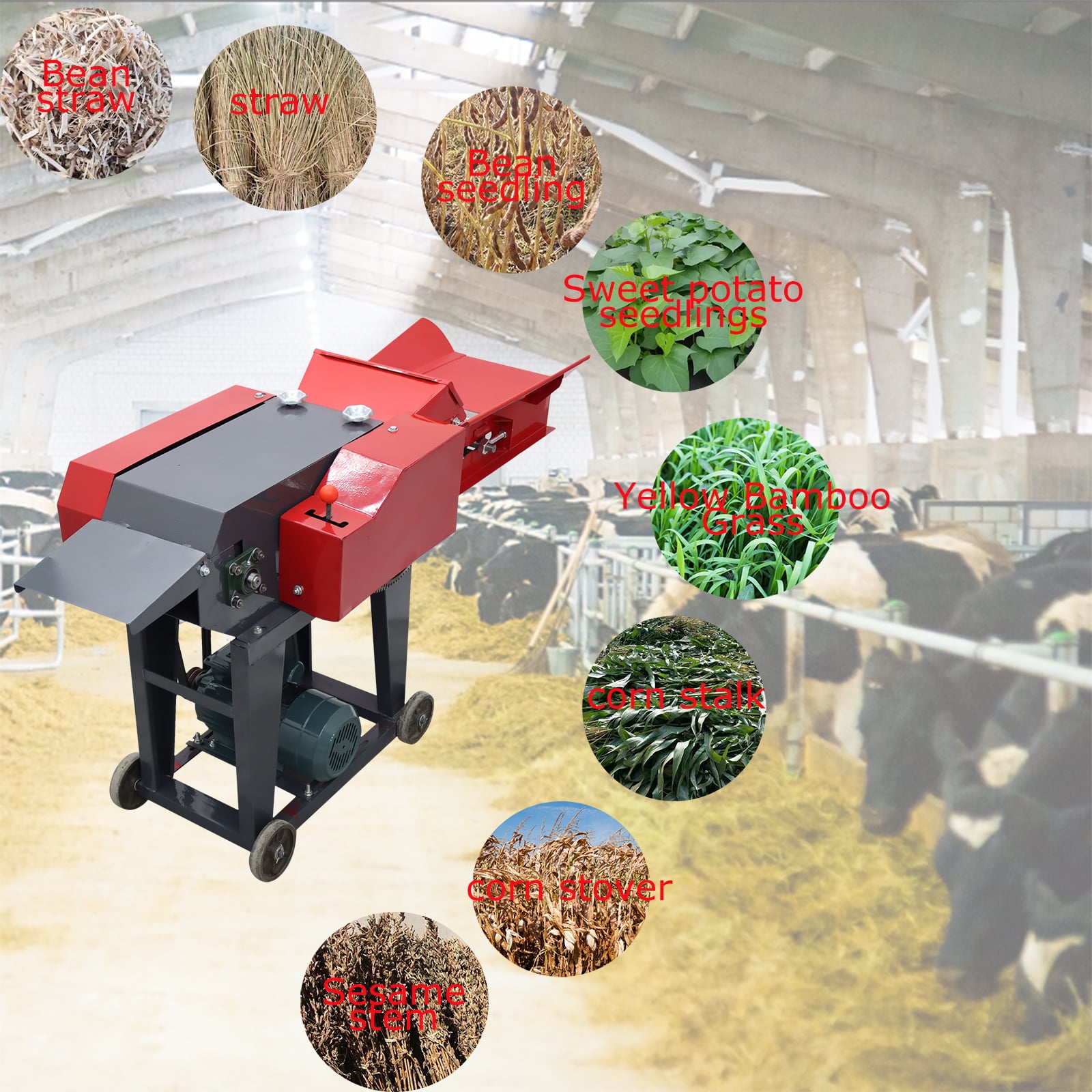 Chop Hay Cutter Shatter All-in-One Machine Cutting Kneading Shredding ...