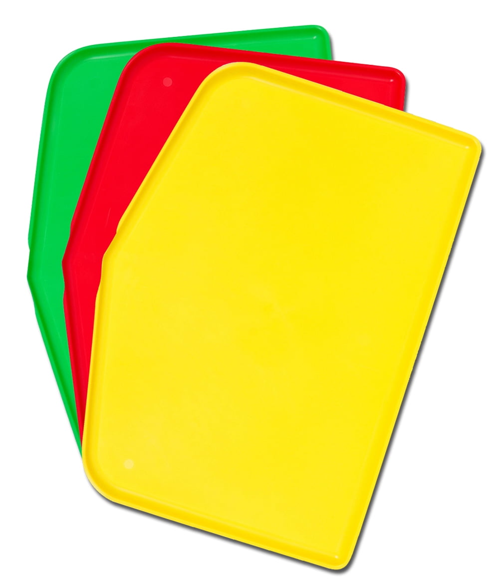 Chop Keeper Chopping Tray with Raised Sides and Easy-Guide Funnel, Red ...
