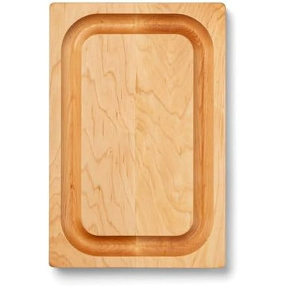 Chop-N-Slice Series Rectangular Wooden Maple Cutting Board 12”x8” – 1 ...