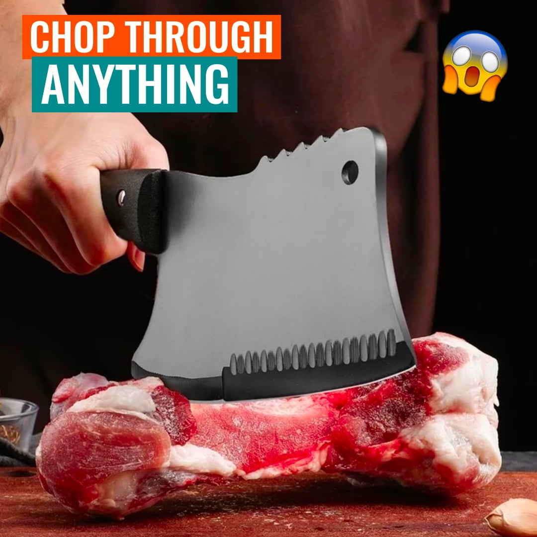 Chop Sharp - Black Blade Stainless Steel Butcher Knife - Walmart.com