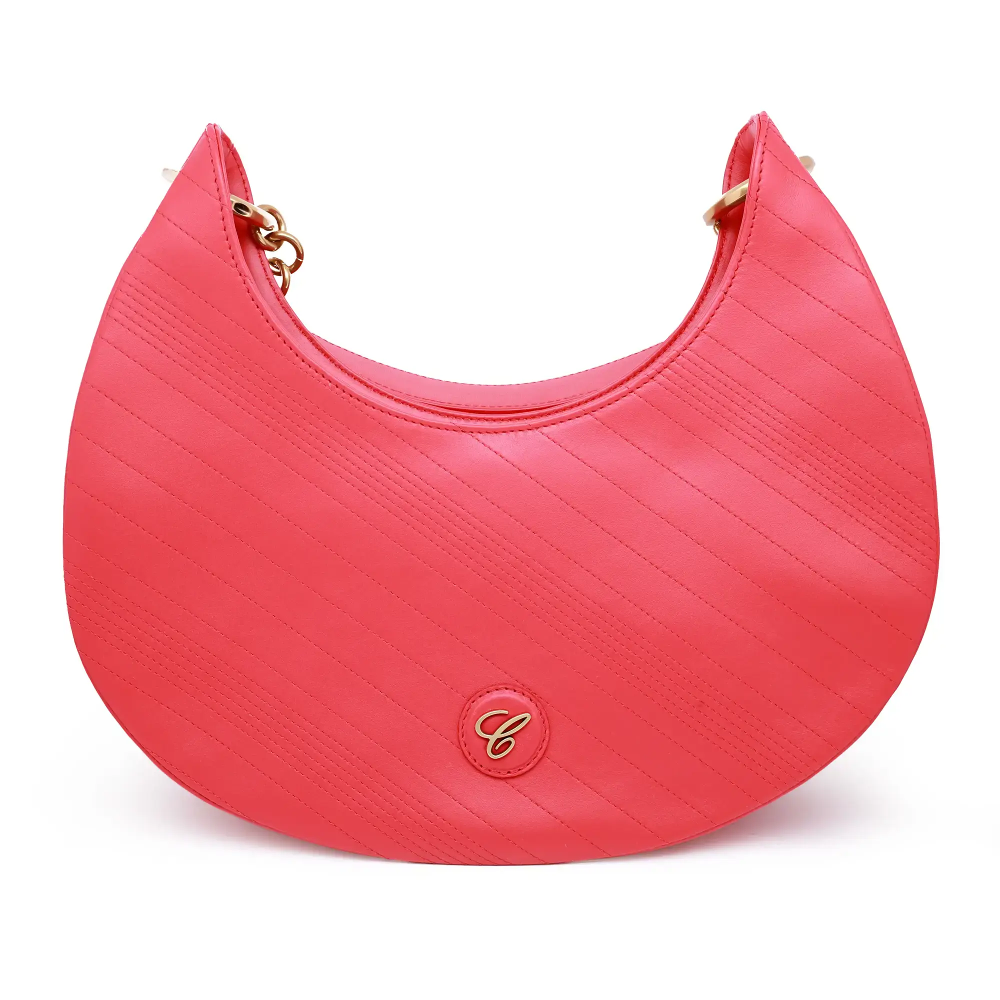 Chopard Happy Sport Quilted Leather Hobo Bag in Red 95000-1211 ...