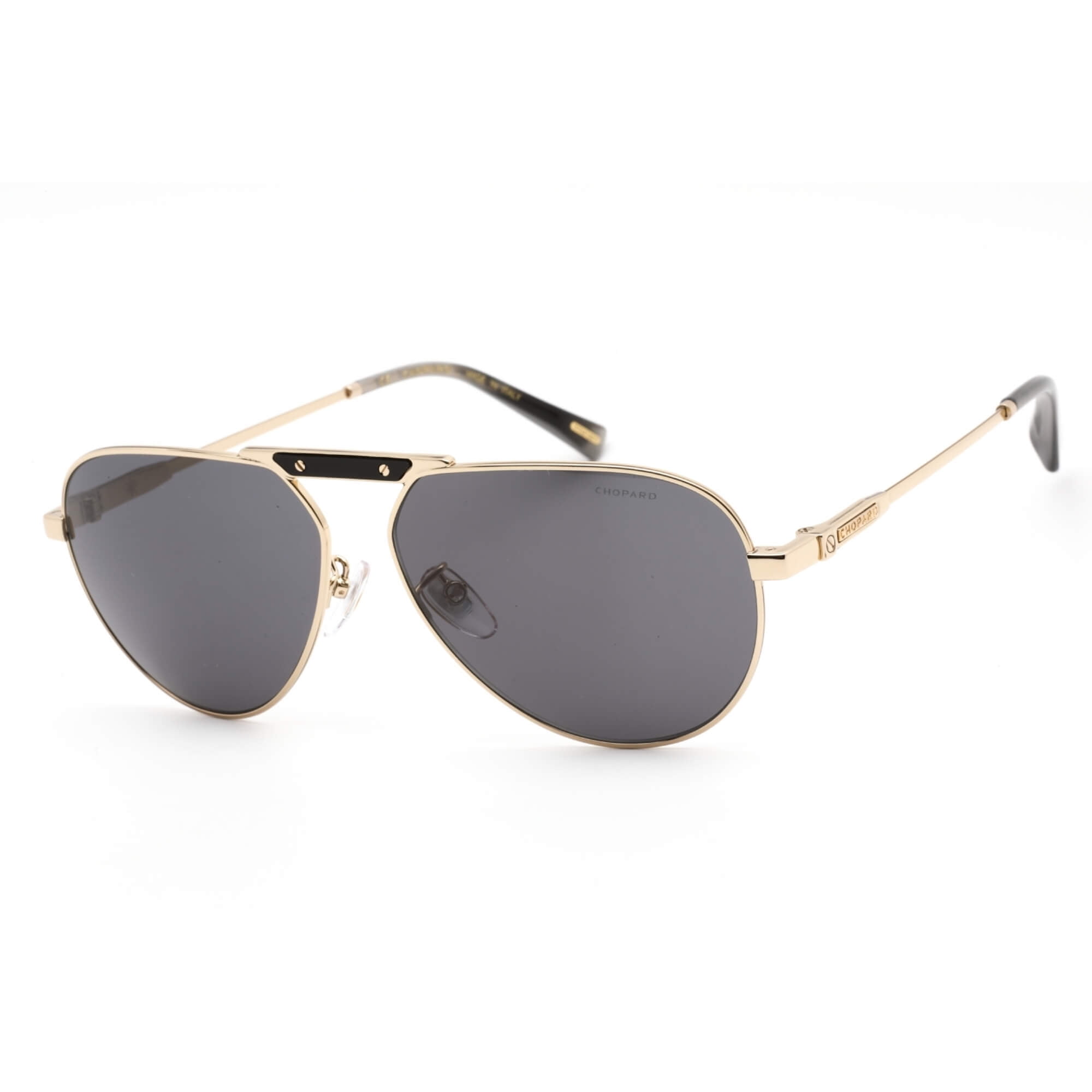 Chopard SCHF80 0300 Unisex Shiny Total Rose Gold Pilot Sunglasses ...
