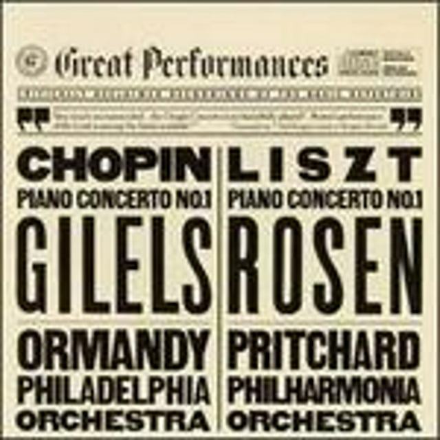 Pre-Owned Chopin: Piano Concerto No. 1; Listz: 1 (CD 0074643780421) by Charles Rosen (piano ...