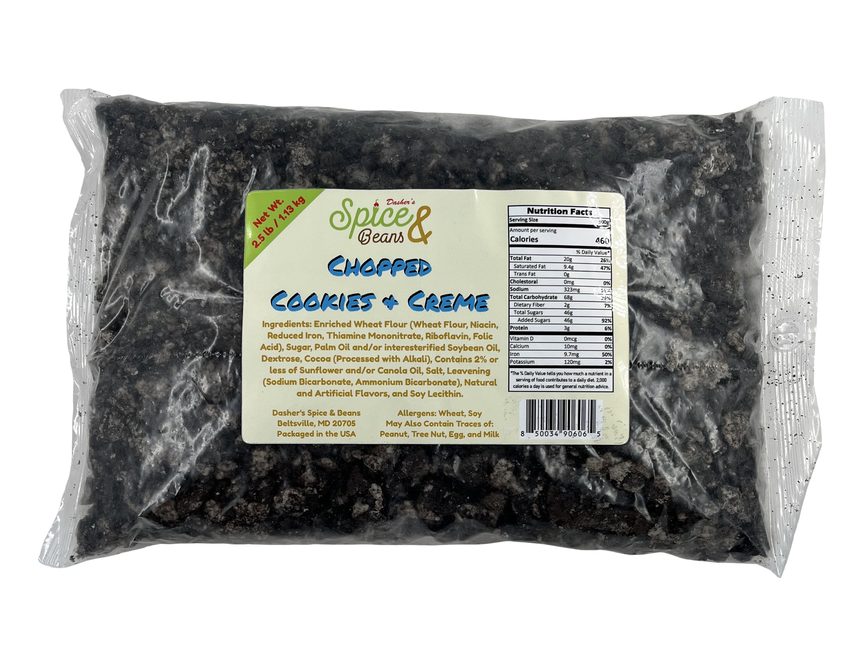 Chopped Cookies & Creme Ice Cream Topping - 2.5 lb. - By Dasher's Spice ...