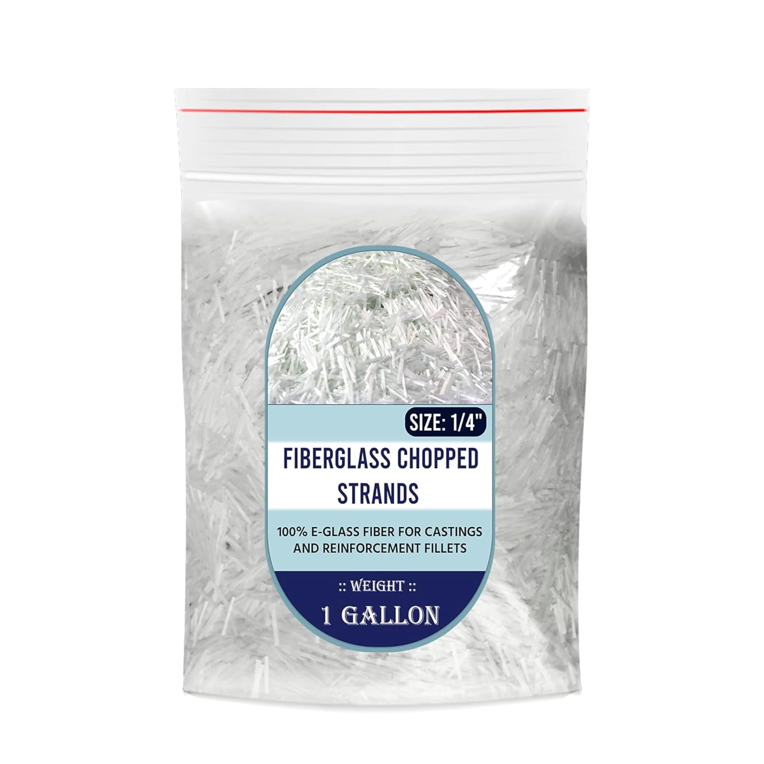 Chopped Glass Fiber Strands - 1 Gallon 100% E-Glass Fiber - Fiberglass ...