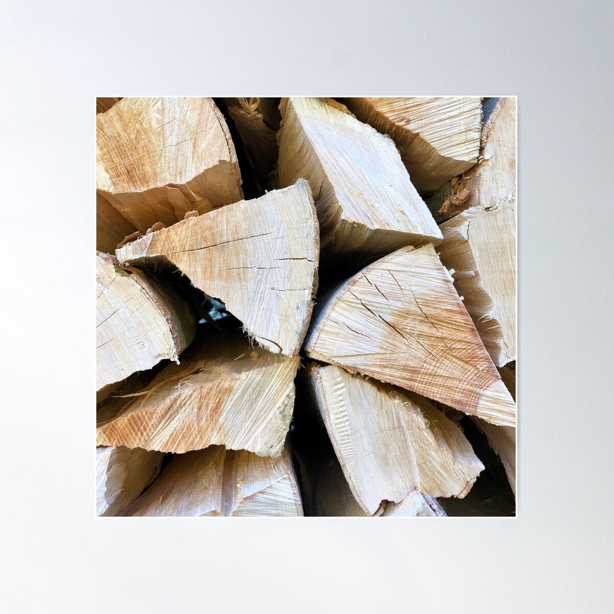Chopped Logs Poster Wall Art, Modern Wall Decor For Living Room Bedroom ...