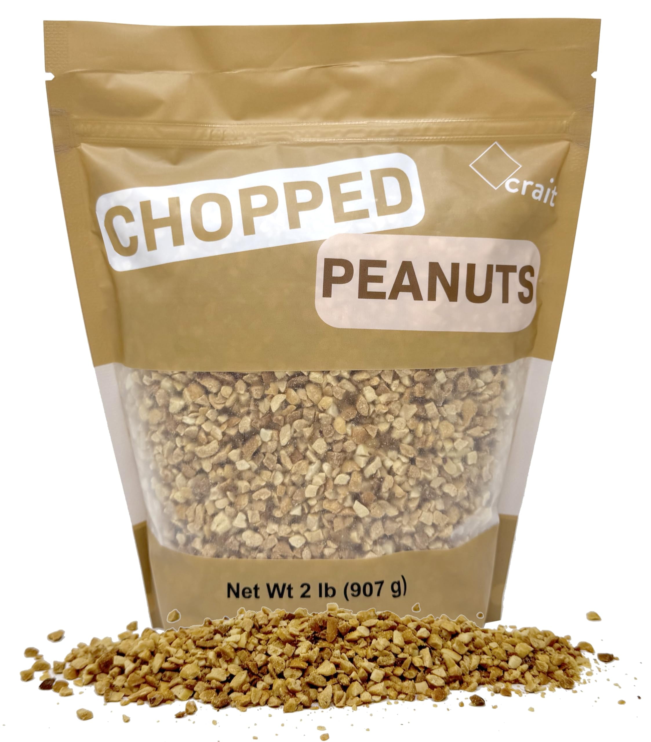 Chopped Peanuts Topping Roasted OKA4 Peanuts, No Salt Unsalted, Chopped ...