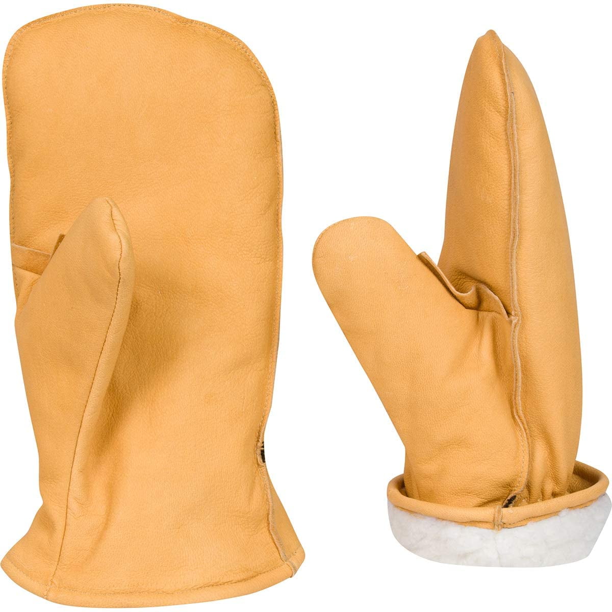 KBar7 Chopper Mittens, Leather Goatskin, Sherpa Lined, Large, Men's ...