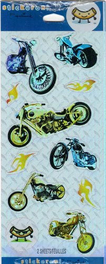 Chopper Motorcycle Foil Scrapbook Stickers (SS3041) - Walmart.com