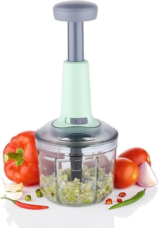 Chopper with 6 Stainless Steel Blades for Chopping Vegetables Fruits Dry Fruits 950ML ...