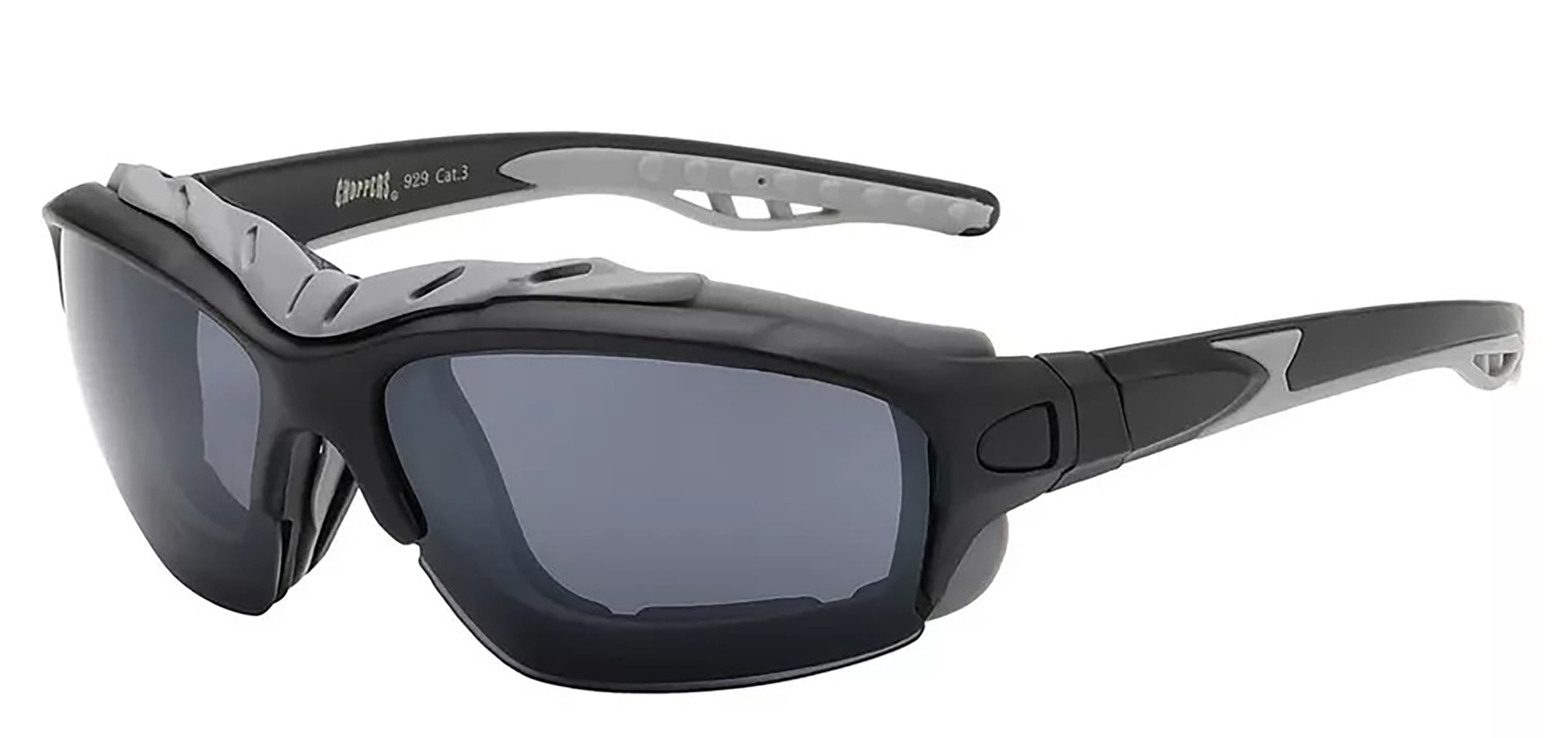 Choppers Padded Foam Wind Resistant Sunglasses Motorcycle Riding ...