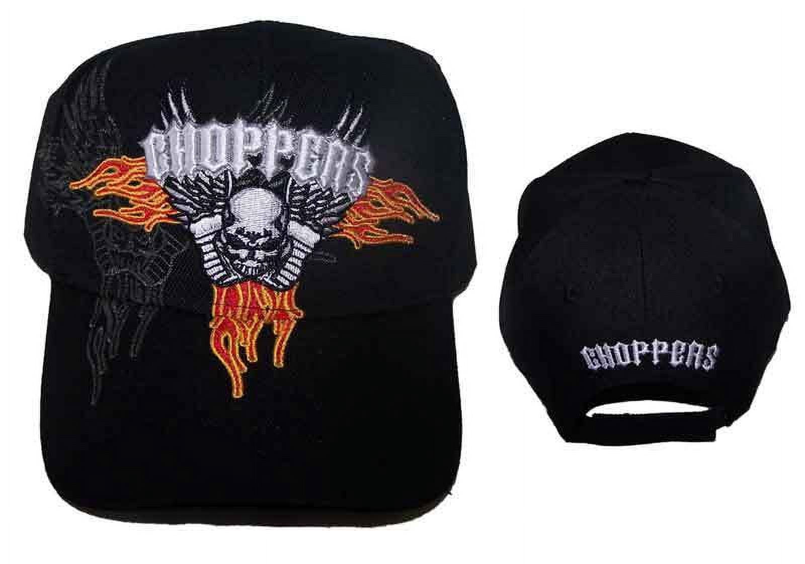 Choppers Skull Embroidered Baseball Caps - Urban Wear - Uni-Sex Style ...