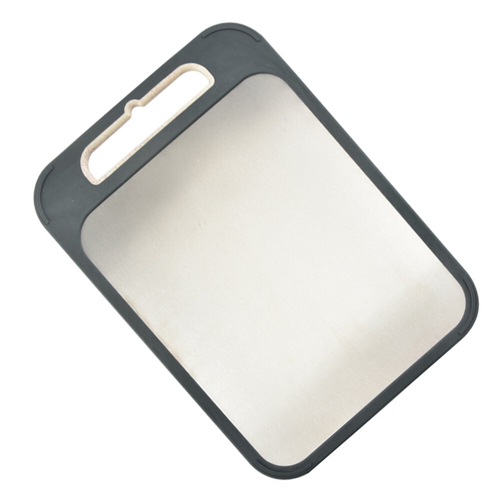 MEIBUTYUP Silver Stainless Steel Double Sided Cutting Board PP 304 ...