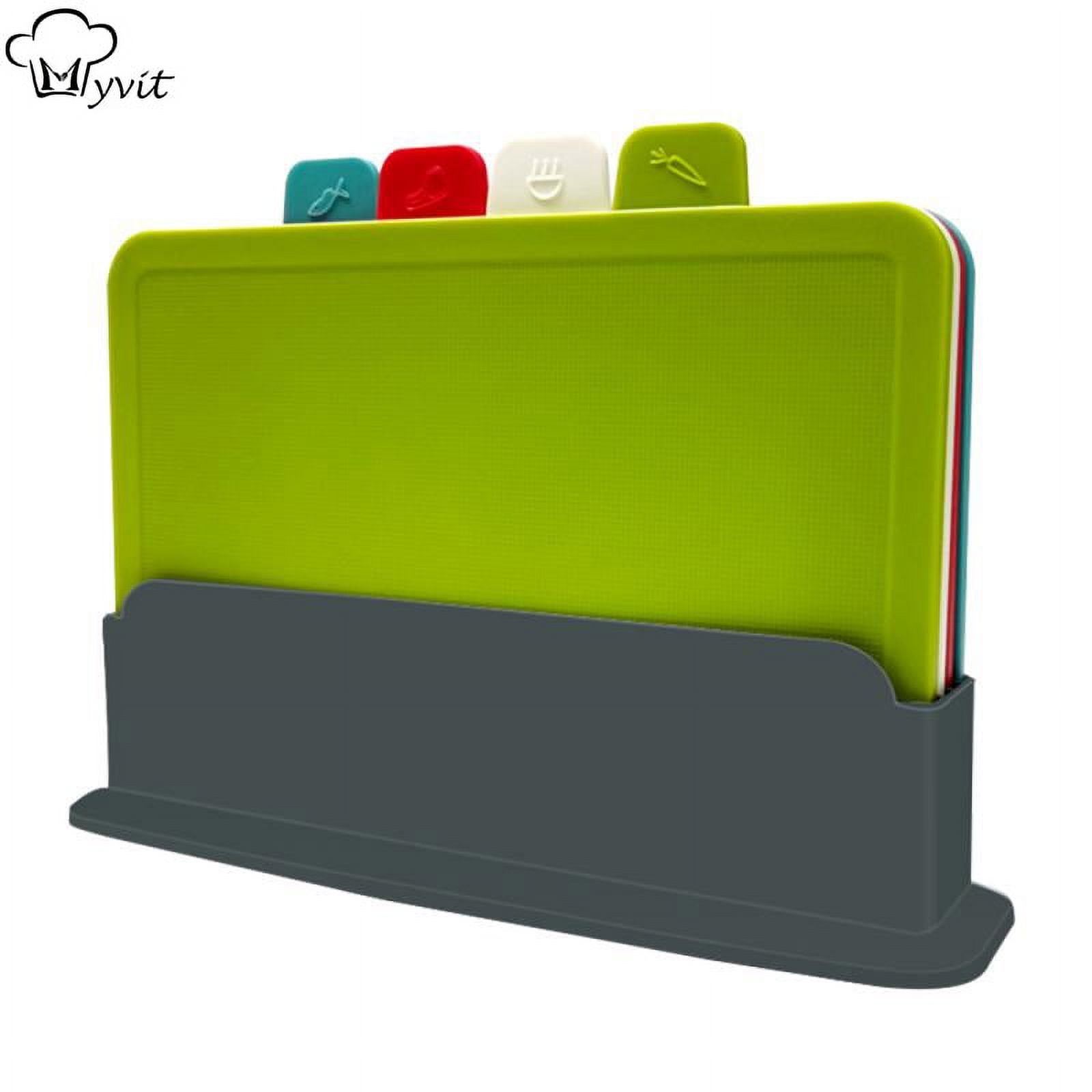 Chopping Board with Holder Cutting Boards for Kitchen Non-Slip Anti ...