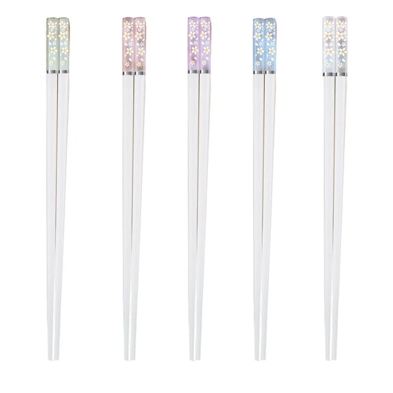 Chopsticks,5 Pairs Premium Chopsticks Reusable for Anti-Slip Chop ...